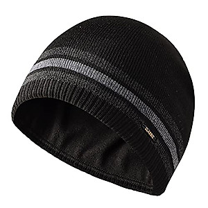 HiRui Knit Beanie Winter Hats for Men Women Kids-Warm Classic Daily Skull Cap (Black)