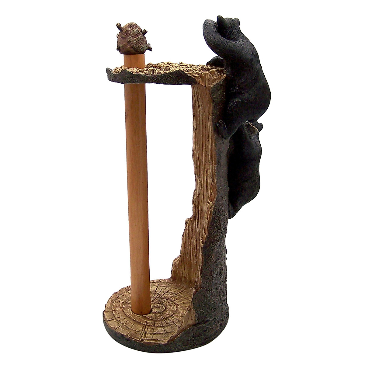 Black Bears Climbing a Tree Paper Towel Holder, 15 1/2 Inches