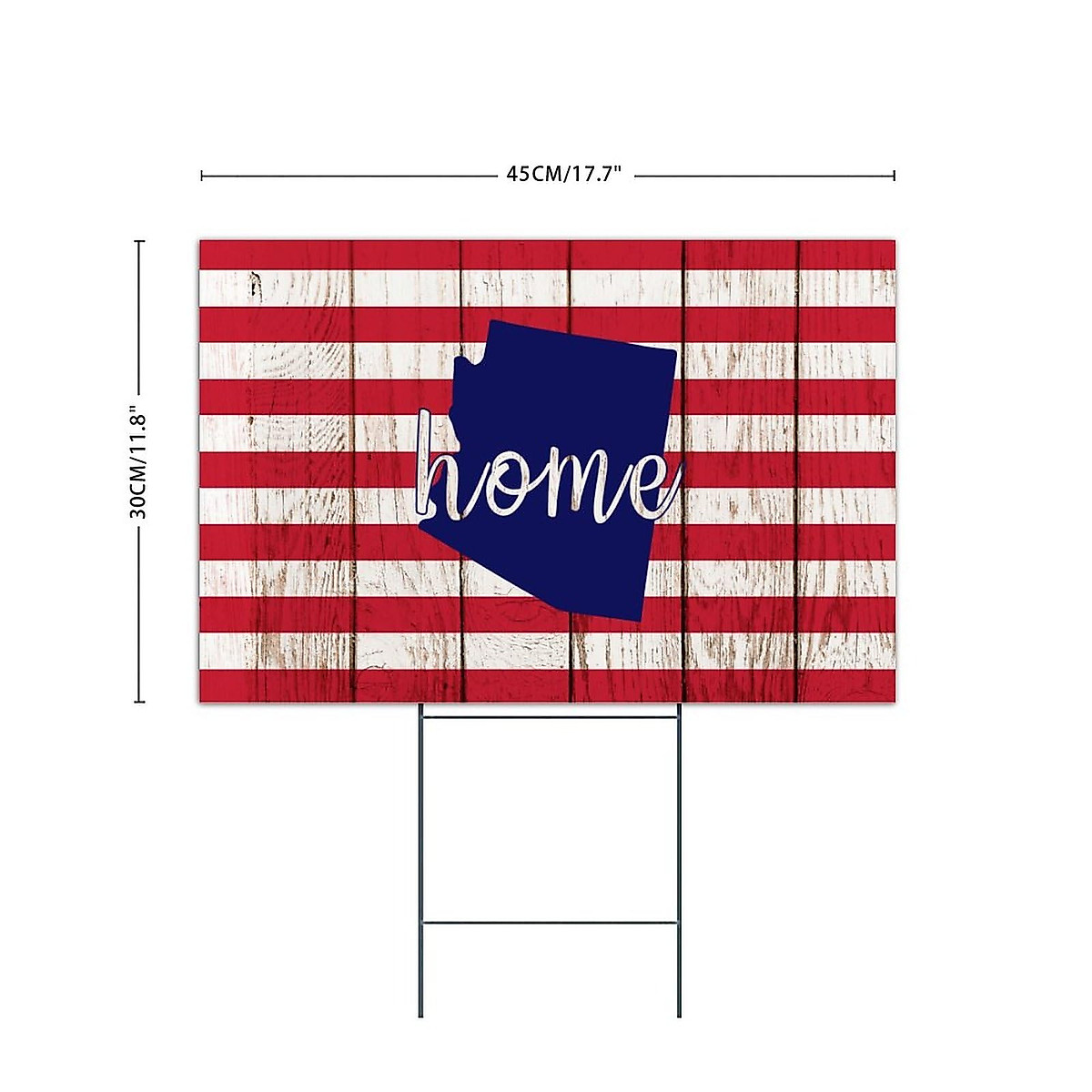 Independence Day Home arizona Yard Signs with Stakes 12x18 Inch 4th of July Memorial Day Customized Lawn Signs with Stakes for House Rent Lawn Decoration Props
