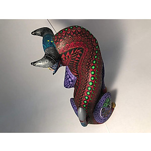EL Toro Rojo handcrafted Oaxacan Alebrije, wood carving