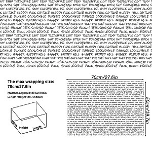 Dtiafu Rude Wrapping Paper for Women Men Adult - 6 Sheets Funny Gift Wrap for Holiday Birthday Wedding - 20 x 28 Inch Per Sheet Not Rolled