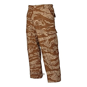 Tru-Spec Men's BDU Pants - Tactical Uniform Pants for Military and Law Enforcement, 100% Cotton Rip-Stop, Desert Tiger Stripe, XX-Large