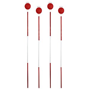 Driveway Markers, 48 Inch Driveway Reflectors for Snow Plowing - Double Sided Reflective Driveway Markers Snow Stakes with Easy Visibility at Night and All Weather (4 Pack)