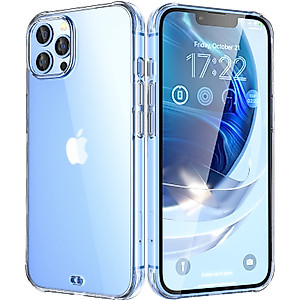 ORIbox iPhone 12 Pro Max Case Clear Matte Translucent Soft Edges Lightweight Shock Absorption Crystal Design Anti-Fingerprint