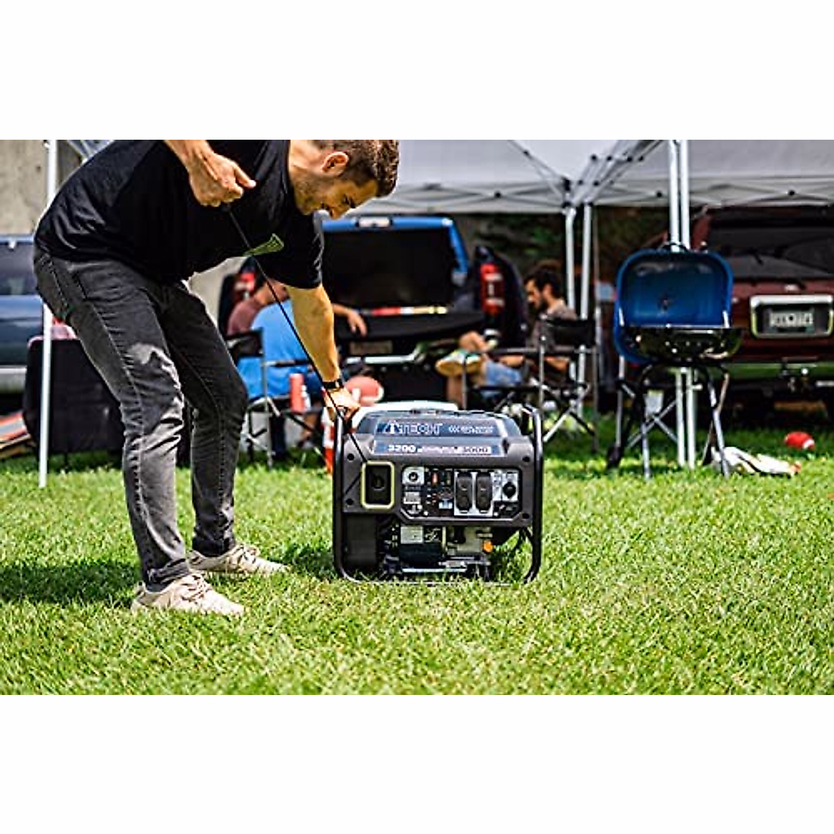 A-ITECH 3200 Watt Portable Inverter Generator Gas Powered, Open Frame Inverter Generator RV Ready for Home, Emergency, Camping, EPA & CARB Compliant, AT21-132001