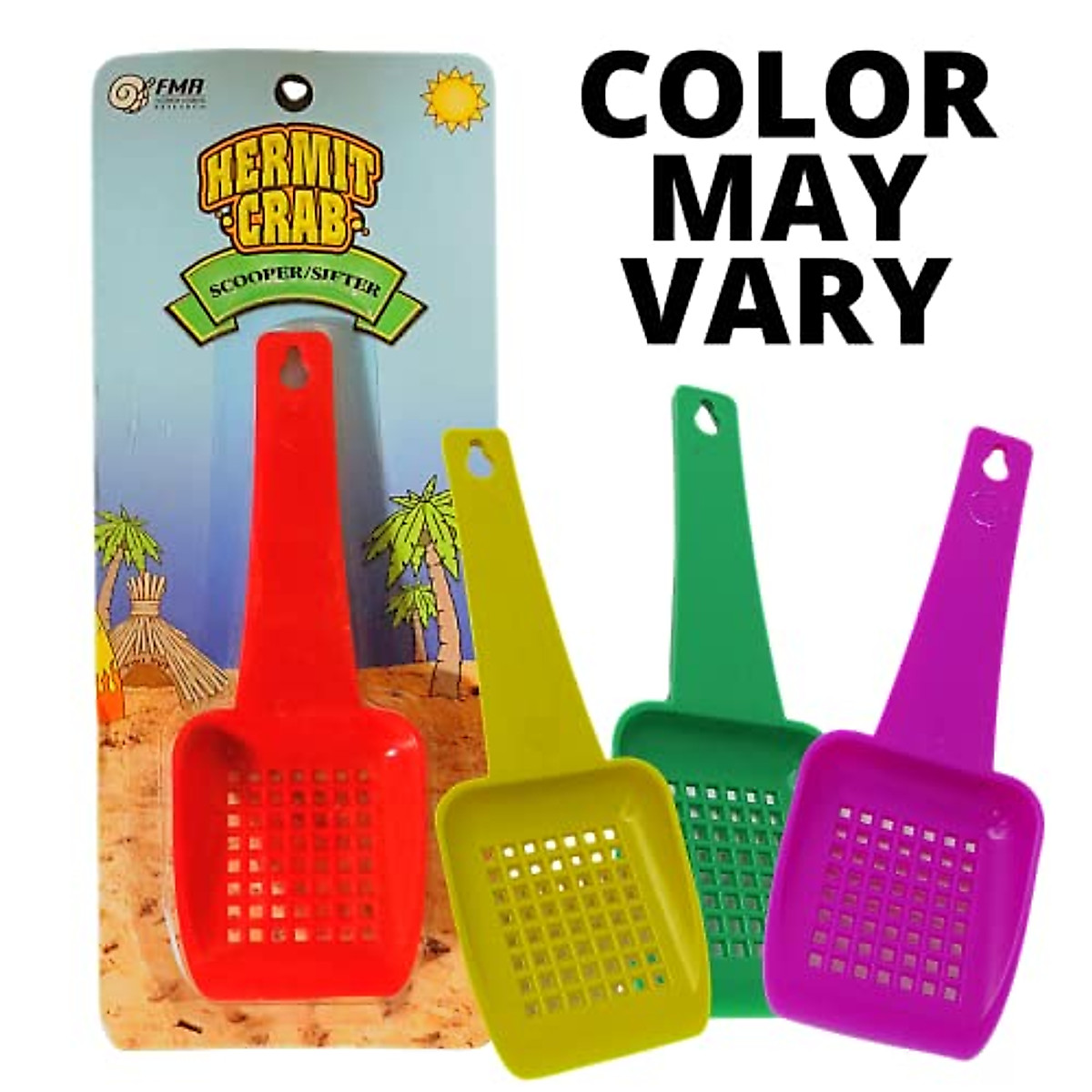 Needzo Natural Terrarium Supplies for Hermit Crabs and Reptiles, Loose Coco Fiber Substrate, 2 Pound Sand Bag, and Scooper Sifter, Bulk Terrarium Supplies, 3 Items