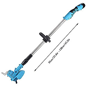 Household Rechargeable Grass Lawn Trimmers, Small Cordless Strimmer, Mower Weeder Multi-Function Lithium Battery Lawn Weeding for Tree Lawn Care Home Gardening Lawn Mower