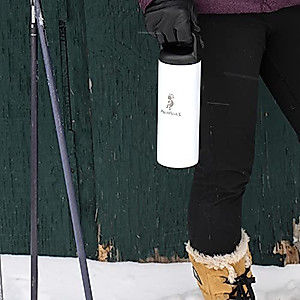 Aquapelli Vacuum Insulated Water Bottle, 18 Ounces, Arctic White