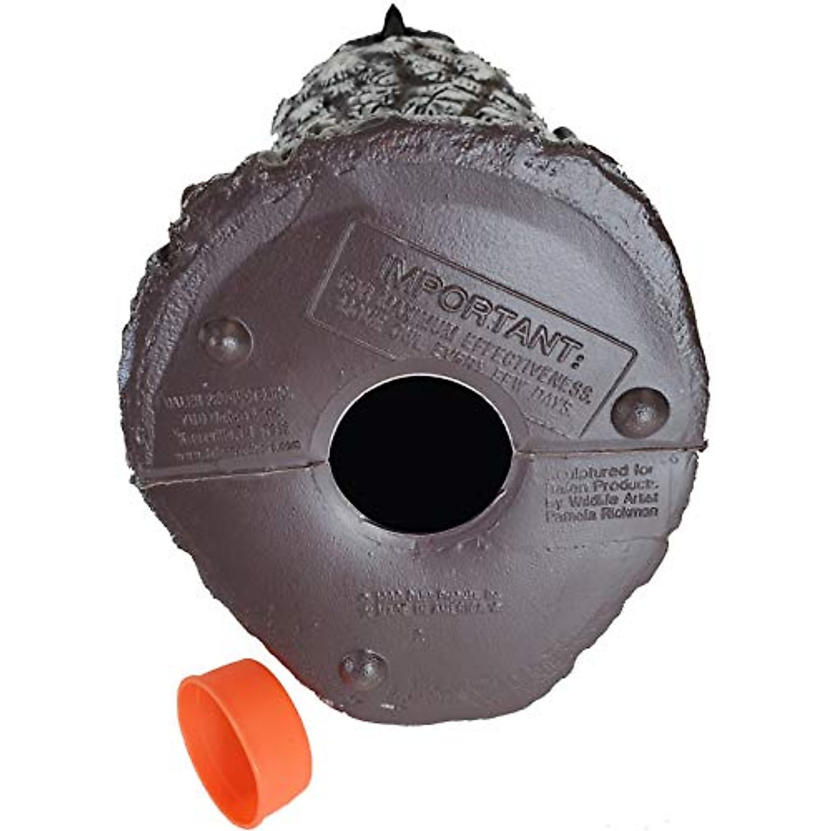 Dalen Fake Owl Decoy to Scare Birds Away from Gardens, Rooftops, and Patios - Scarecrow Provides Chemical-Free Pest Control - Safe and Humane, 16" Great Horned Owl - Snow White