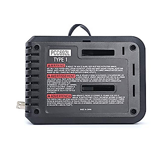 20V Lithium Battery Fast Charger Compatible with Black and Decker 20V Lithium Battery LBXR20 LBXR2020 LB2X4020 and Porter Cable 20V Lithium Battery PCC685L PCC680L PCC681L