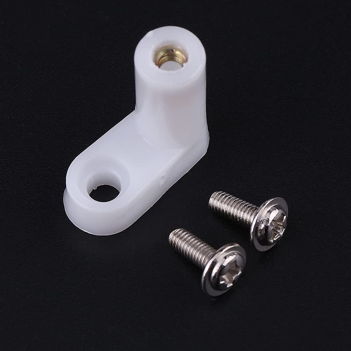 Crazy Sales Arcade Gaming, Plastic White Plastic Feet Steel 100pcs Mounting Feet, for Arcade Home Arcade Gaming Board Fixing Gaming Board
