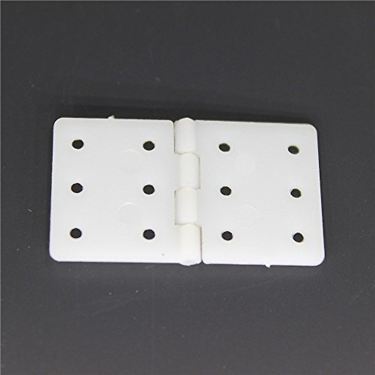 Hobbypark 16x28 mm 0.63" x1.1'' Pinned Nylon Hinges RC Airplane Plane Parts Replacement (Pack of 20)