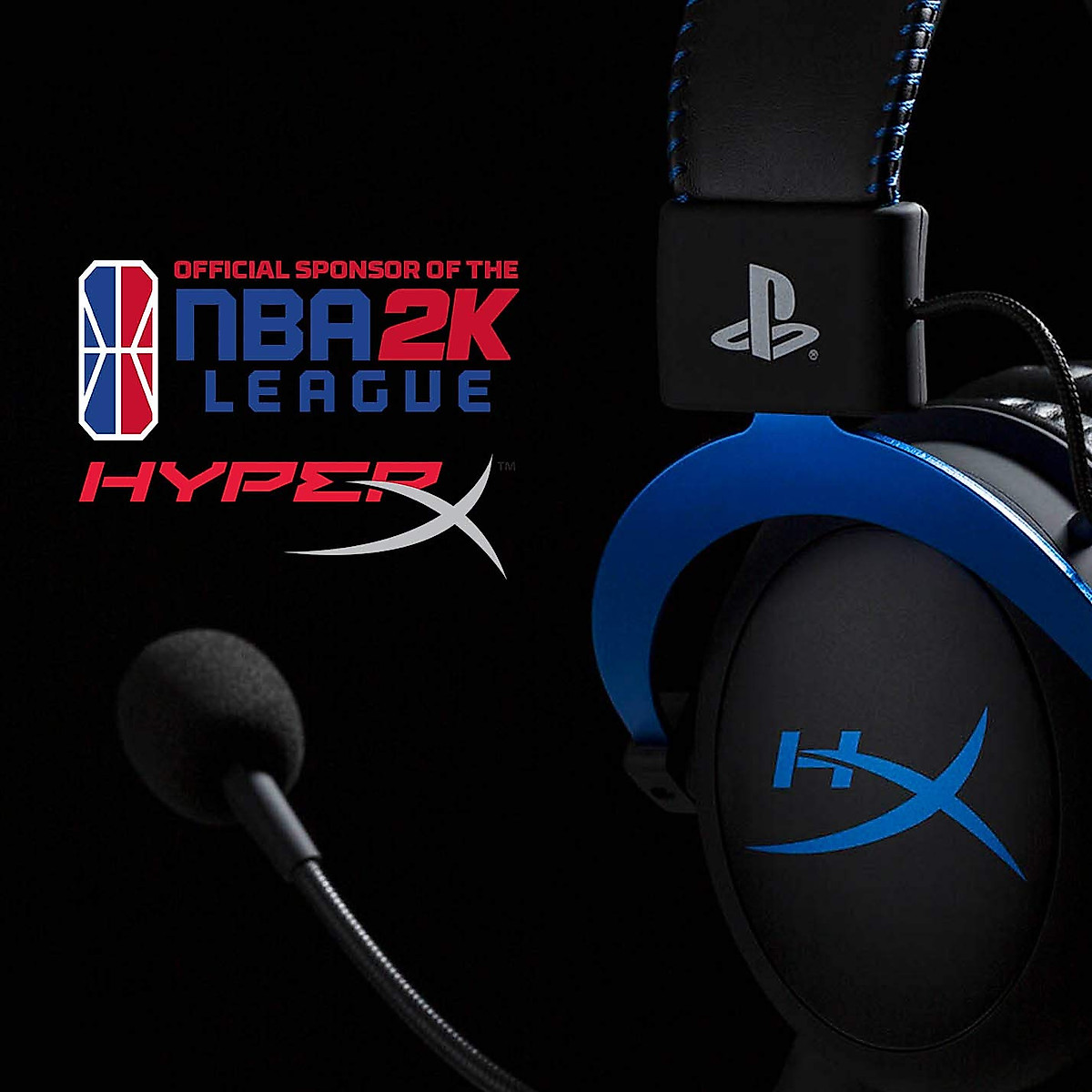 HyperX Cloud - Official PlayStation Licensed Gaming Headset for PS4 and PS5 with In-Line Audio Control, Detachable Noise Cancelling Microphone, Comfortable Memory Foam - Black