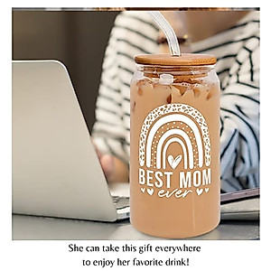 Gifts for Mom from Daughter Son - Mom Gifts for Christmas, Mom Christmas Gifts, Christmas Gifts for Mom - Mom Birthday Gifts, Birthday Gifts for Mom - Mother Gifts, New Mom Gifts for Women - Can Glass