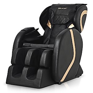 BIADNBZ Massage Recliner with Foot Rollers Easy to Use at Office, Black