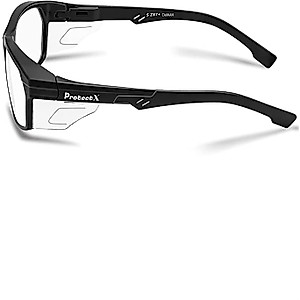 ProtectX Safety Reading Glasses 2.5 Diopter, Safety Glasses with Readers 2.5, Reader Safety Glasses 2.5, ANSI Z87.1 Rated with UV Protection