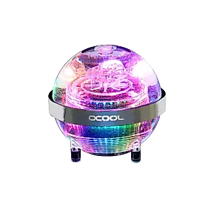 Alphacool Eisball Reservoir and Pump Combo, D5, Digital RGB, Plexi