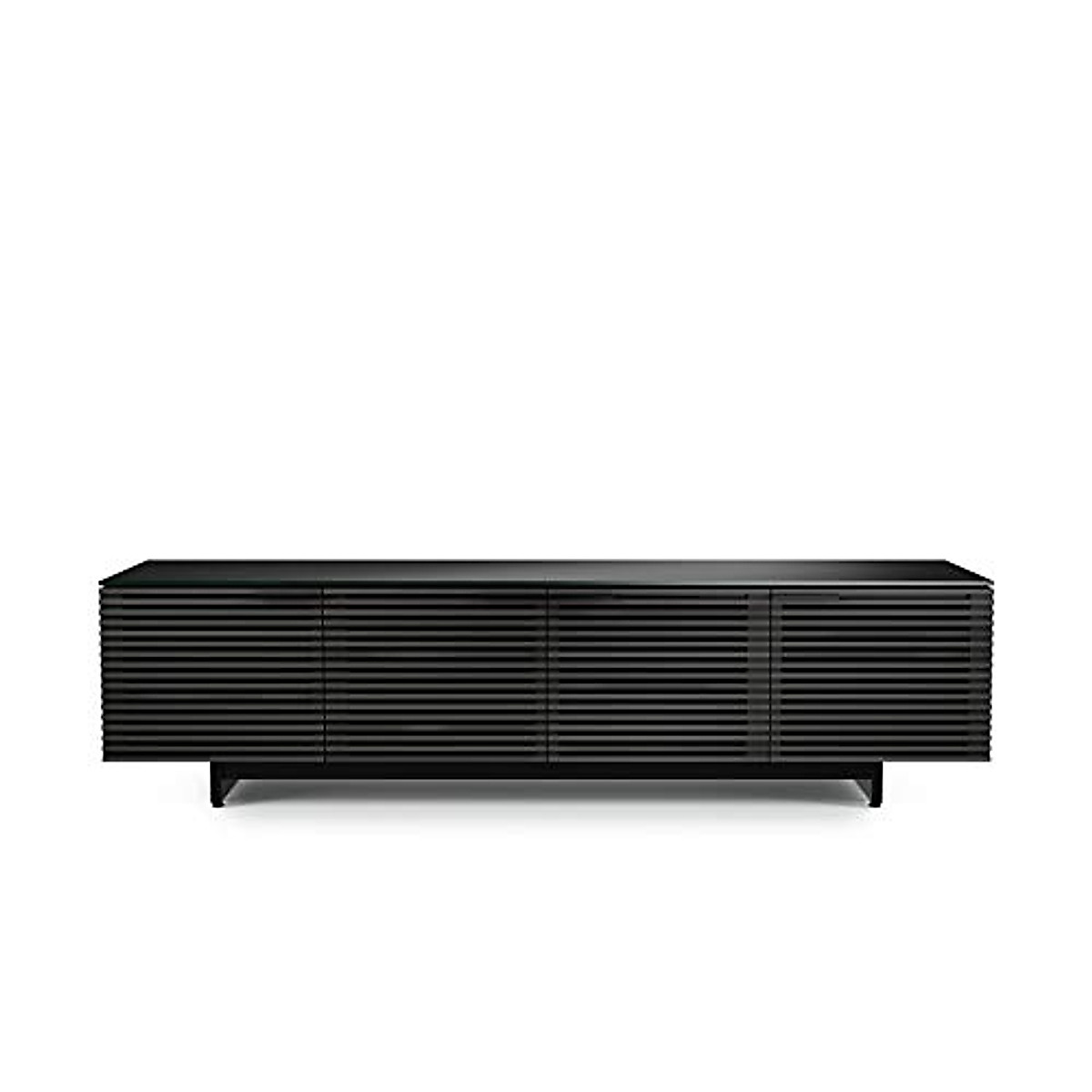 BDI Corridor 8173 Quad-Width Low Media Cabinet, Charcoal