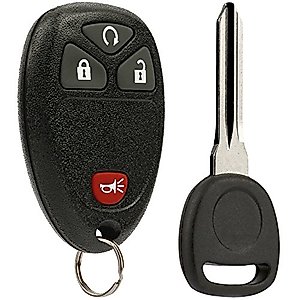 Car Key Fob Keyless Entry Remote with Ignition Key fits Chevy Silverado Avalanche Traverse/GMC Sierra Acadia/Pontiac Torrent/Suzuki XL-7