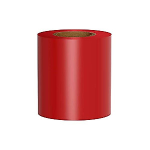 Kingston Premium Ribbon (Ink) on 1.00" Core for DuraLabel, LabelTac, VnM SignMaker, SafetyPro, Viscom and Others, Red, 2.3" x 984'