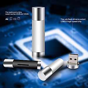 Promotion Union USB3.0 Flash Drive 32GB Perfume Function 2 in 1 USB3.0 Disk with Fancy Gift Boxes Packaging (32GB, Black)