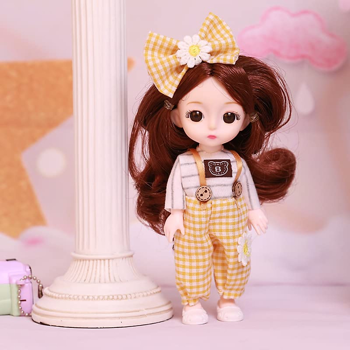 Albrost 6 Inch Princess Mini Doll Clothes, 20 Sets Fashion Doll Outfits for 6inch Small Doll Girl Christmas Birthday Gifts