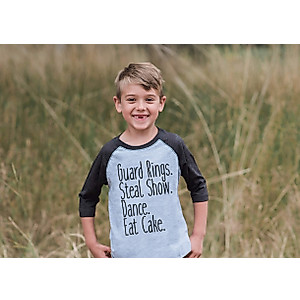7 ate 9 Apparel Toddler Boy's Funny Ring Bearer Wedding Grey Raglan 3T