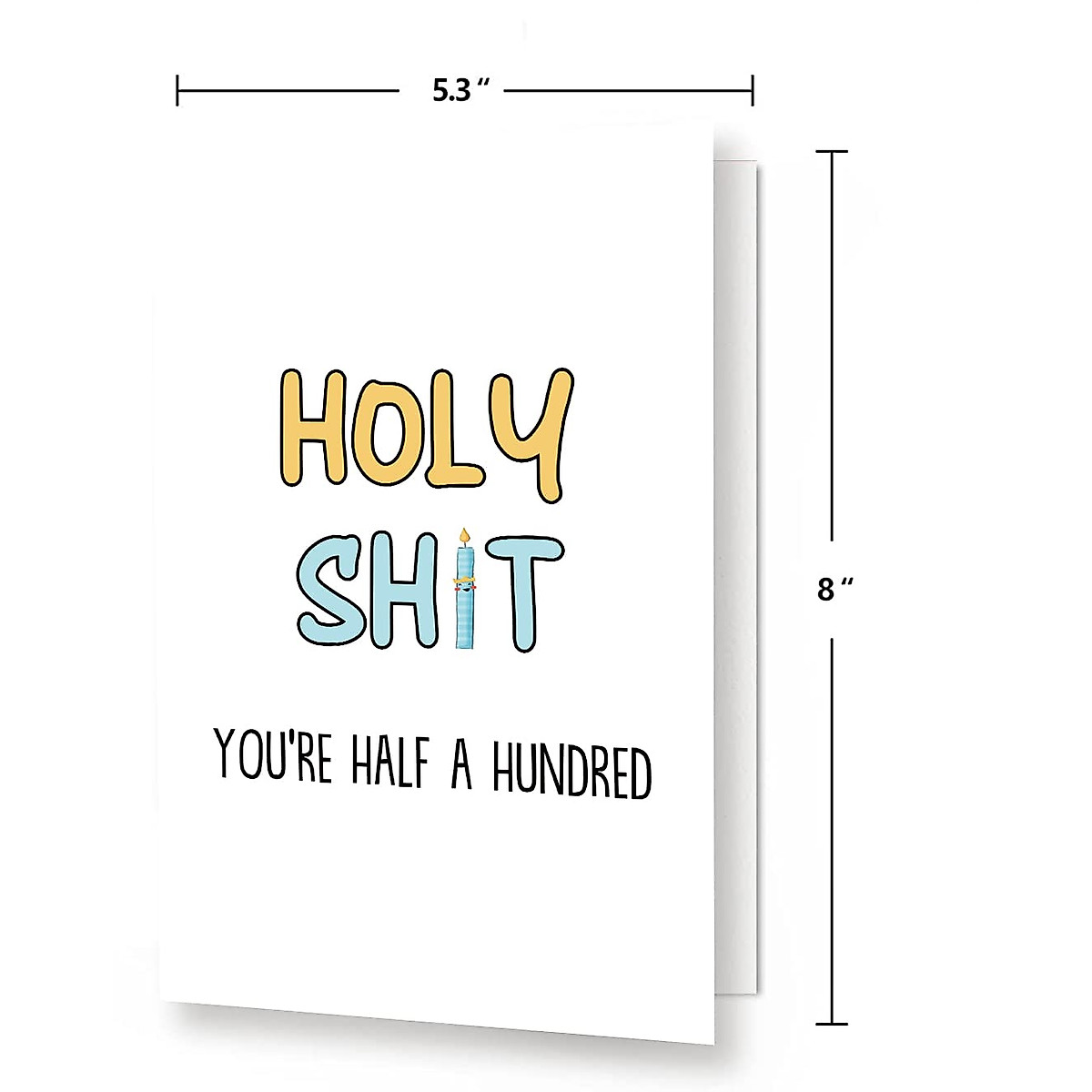 Funny 50th Birthday Card, Rude 50 Years Old Birthday Card for Friend Him Her, 50 Birthday Gift for Men Women