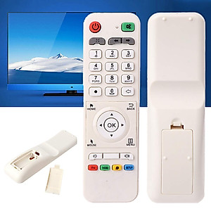 Baiko White Remote Control, Controller Replacement Compatible with LOOL Loolbox IPTV Box Great BEE IPTV and Model 5 or 6 Arabic Box Accessories