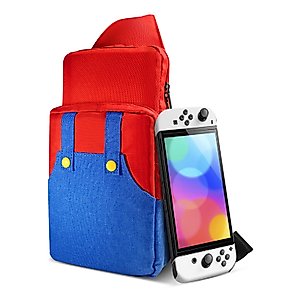 THRCIFLO Portable Crossbody Travel Bag, Cute Shoulder Bag Backpack, Durable Carrying Sling Bag for Game Accessories Storage