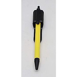RevMark Magnetic Pen Holder with 12 Black Ink Ballpoint Pens, Made in the USA, Great for Toolboxes, Toolbench, Desks, Metal Surfaces. Ideal for construction, teachers, offices and more. (Neon Yellow)