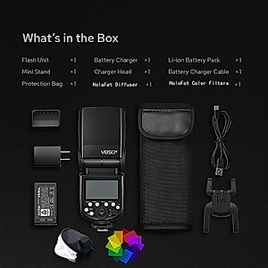 Godox V850III 2600mAh Li-ion Battery Camera Flash for Canon Sony Nikon Fuji Fujifilm Olympus Panasonic Pentax Camera Flash Speedlight Speedlite,for DSLR Cameras Digital Cameras with Standard Hot Shoe