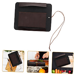 ifundom Roll, Canvas Roll Bag for Chefs, Portable Travel Tool Roll Bag, for Culinary Student, Professional Chef for Men Women for Meat Cleaver