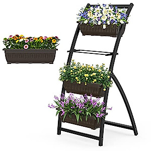 G TALECO GEAR Vertical Garden Planter, 4-Tier Vertical Raised Garden Bed, Vertical Elevated Planter for Indoor and Outdoor, Perfect for Vegetables Flowers