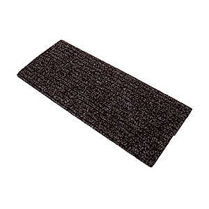 Camco 42955 RV Step Rug ( Premium Wrap Around Double Ribbed , 100% Polyester (18" x 23") - Brown)