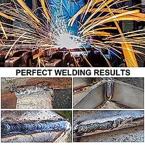 ETOSHA MIG Welder 160A Portable Welding Machine, Flux Core Wire Gasless Automatic Wire Feeding Welders, 110V AC Wire Feed Welder with Welding Gun, Grounding Clamp, Input Power Adapter Cable and Brush