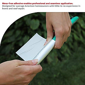 XFasten Super Waterproof Aluminum Butyl Tape, 4-Inch x 16-Foot, Aluminum Foil Tape with Butyl Rubber Adhesive for Window and Metal Roof Flashing, Patching and Gutter Leak Repair