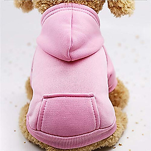 Dog Sweaters for Dogs Girl Sweatshirts Dog Hoodied with Pocket Soft Fleece Vest Doggie Pullover Warm Jacket Pet Clothing Pet Clothes
