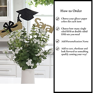 Graduation Table Centerpieces 2024, Graduation Party Table Decorations, Class of 2024 Centerpiece Sticks, 3 per Pack by ZeeBestCelebrations