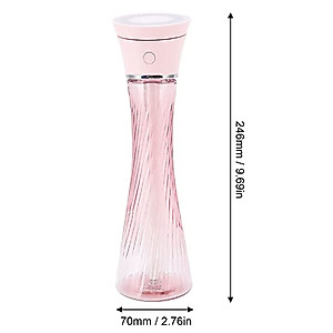 USB Humidifier, Desk Humidifier Ultrasonic Operation USB Charging Durable Compact for Office