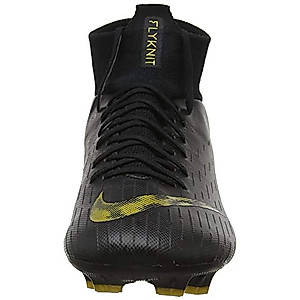 NIKE Men's Footbal Shoes, Black Black MTLC Vivid Gold 077, 9.5