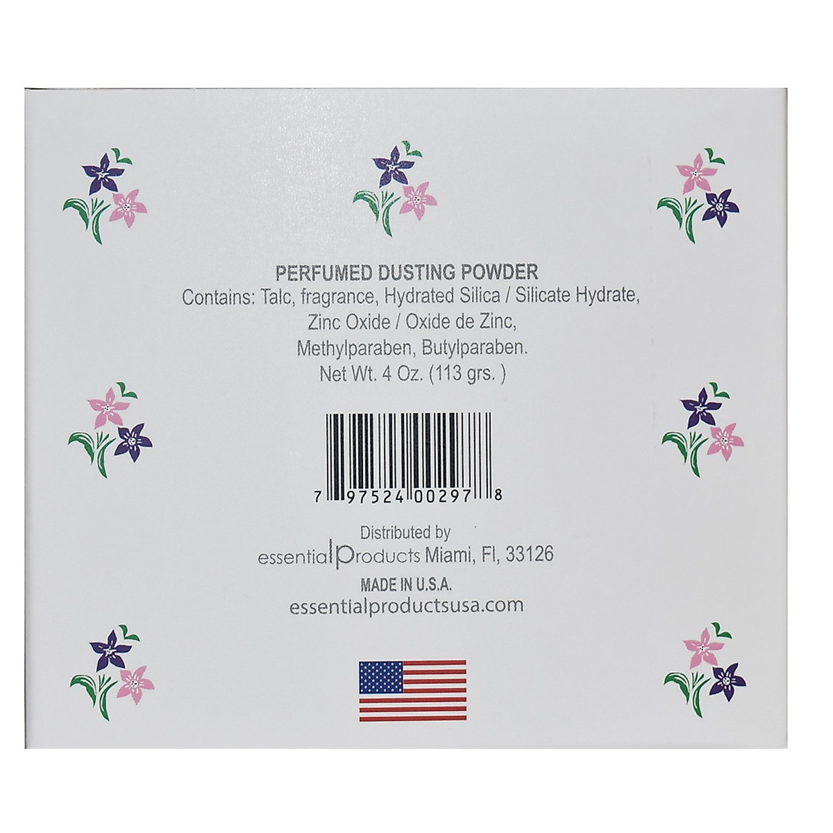 Corlys Dusting Powder for Women and Children With Puff 4 Oz