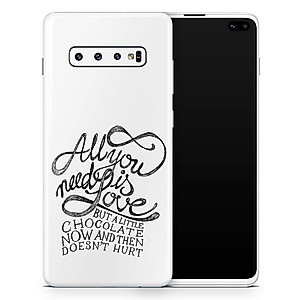 DesignSkinz Love and Chocolate Protective Vinyl Decal Wrap Skin Cover Compatible with The Samsung Galaxy S20 (Screen Trim & Back Glass Skin)