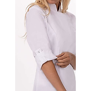 Chef Works Women's Lansing Chef Coat, White, Large