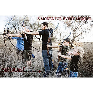 Southwest Archery Scorpion Traditional Hunting Long Bow – 68” Longbow – Right & Left Hand – Draw Weights in 25-60 lbs – USA Based Company – Perfect for Beginner to Intermediate – 1 Year Warranty