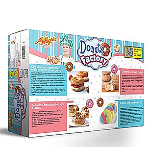 MI ALEGRIA MINI DONUTS FACTORY SET. MAKE AND DECORATE REAL MINI DONUTS. SET INCLUDES 11 PIECES