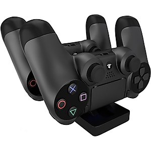 PS4 Controller Charger, Megadream Dual Charging Station Dock, Fast Charge for Sony PlayStation 4 / PS4 Slim/PS 4 Pro