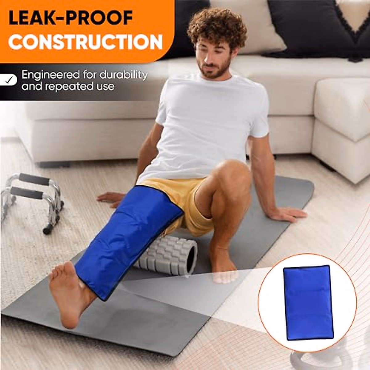 Rester's Choice Extra-Large Gel Ice Pack (13" x 22") - Reusable, Flexible, Durable - Ideal for Back, Shoulder, Knee (Blue, 1 Pack, X-Large)