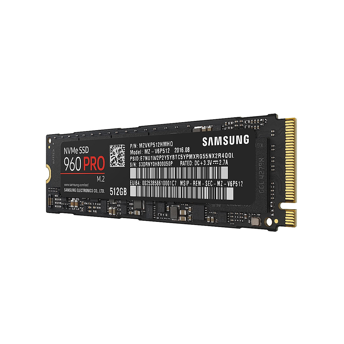 Samsung 960 PRO NVMe M.2 512GB SSD (MZ-V6P512BW)