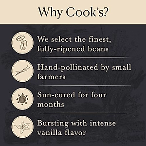 Cook’s, Pure Vanilla Powder, World’s Finest Gourmet Fresh Premium Vanilla, 4.5 oz